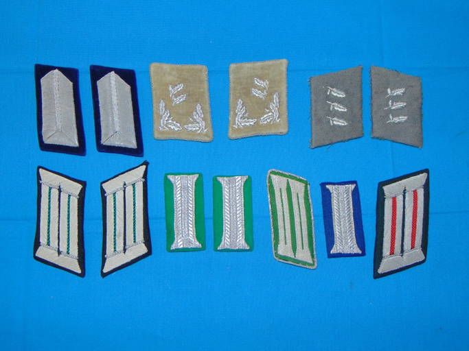 Wwii German Uniform Collar Tab Insignia Lot