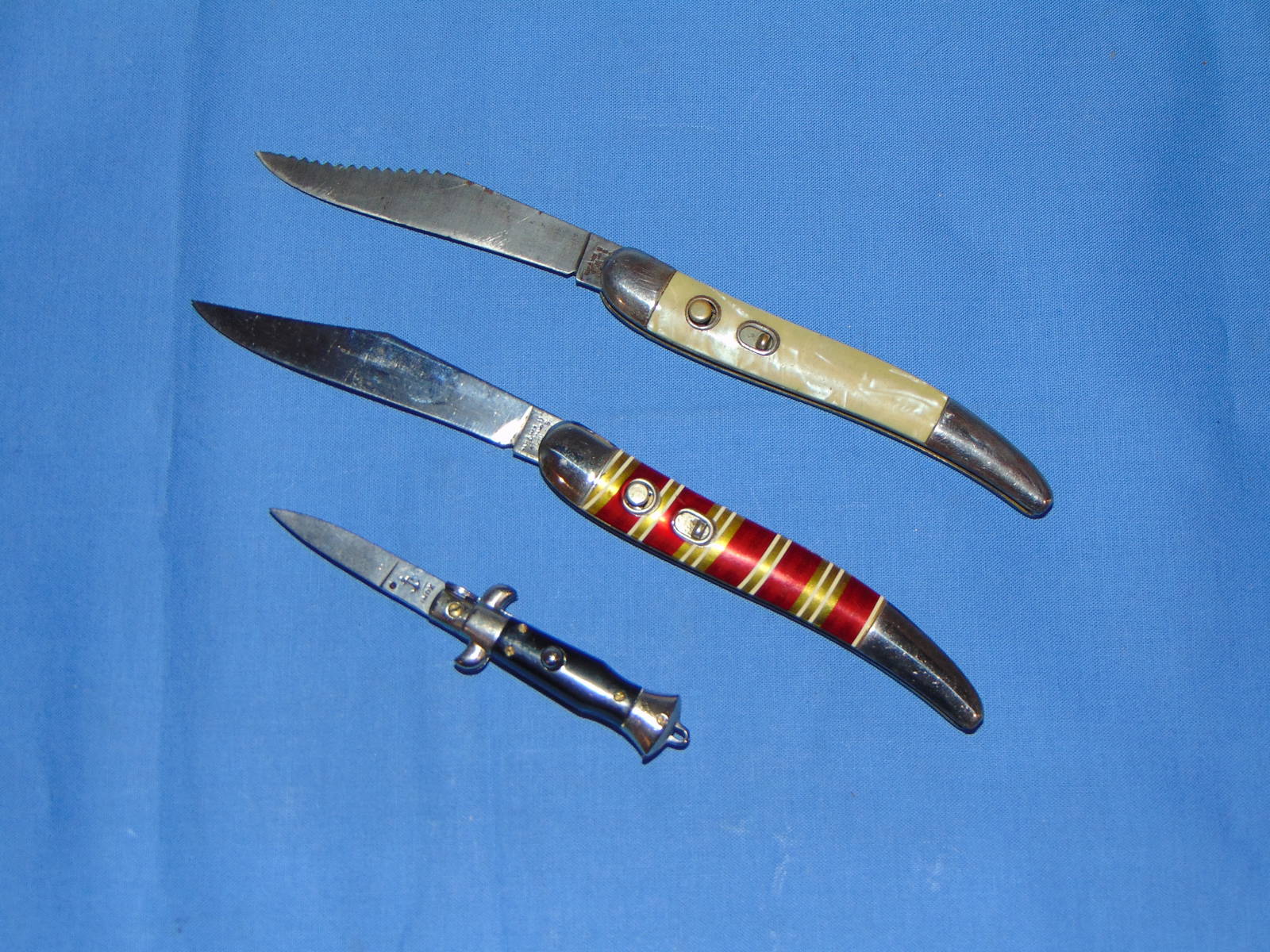 Vintage Switchblade Automatic Knife Lot Of 3, Hammer & Inox Auction