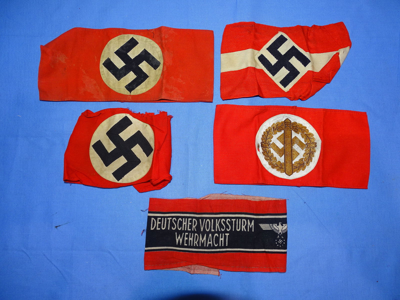 Original Wwii Nazi Arm Band W/ Swastika