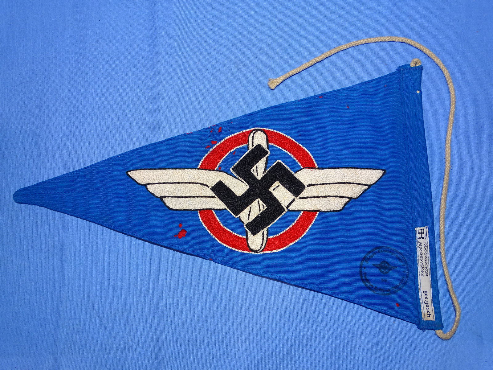 Wwii Nazi German Car Pennant Vehicle Flag Ww2