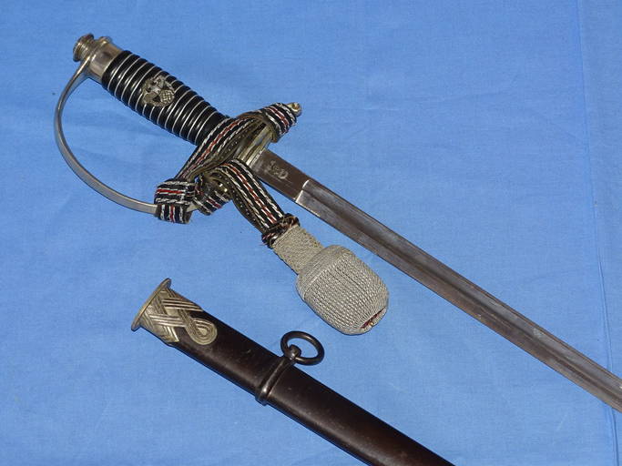 Superb Wwii German Police Sword Wkc W/ Ss Marked Blade
