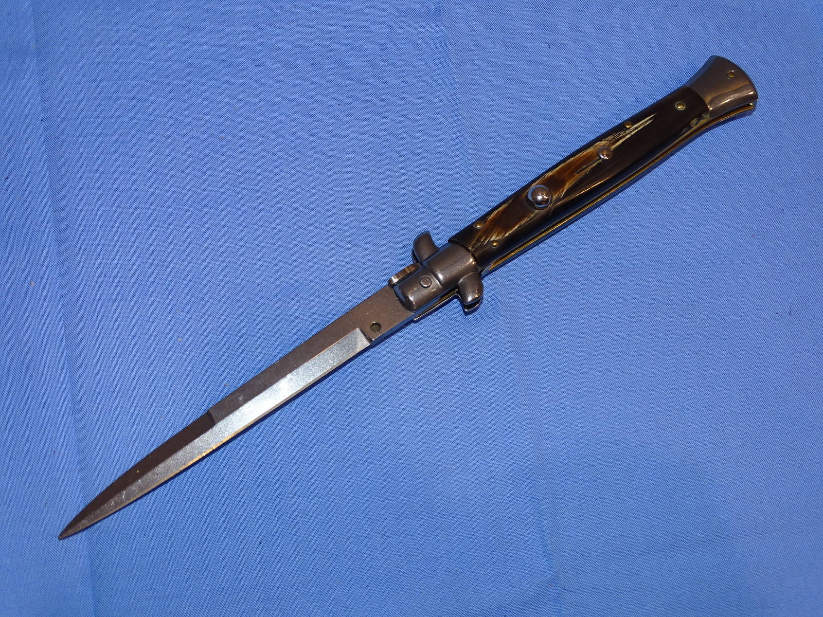 Italy Italian Stiletto Switchblade Automatic Knife, Inox Auction