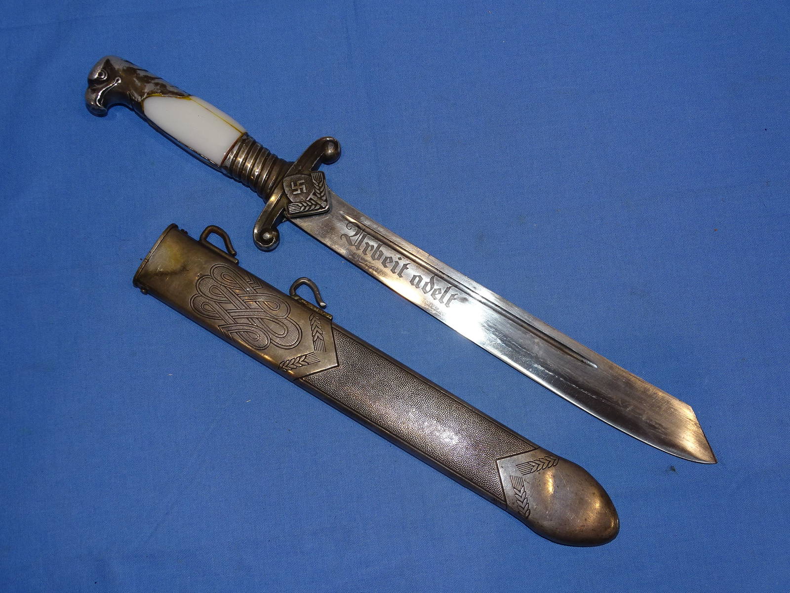 Unique Wwii German Rad Officer's Dress Dagger, Alcoso, Named To "korner ...