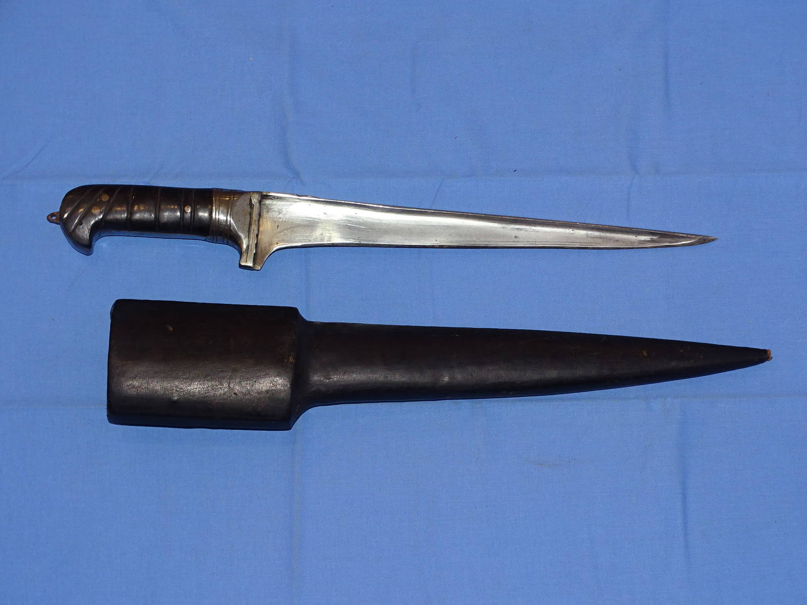 Middle Eastern, Afghan Afghanistan Persh-kabz Dagger With Horn Grips ...