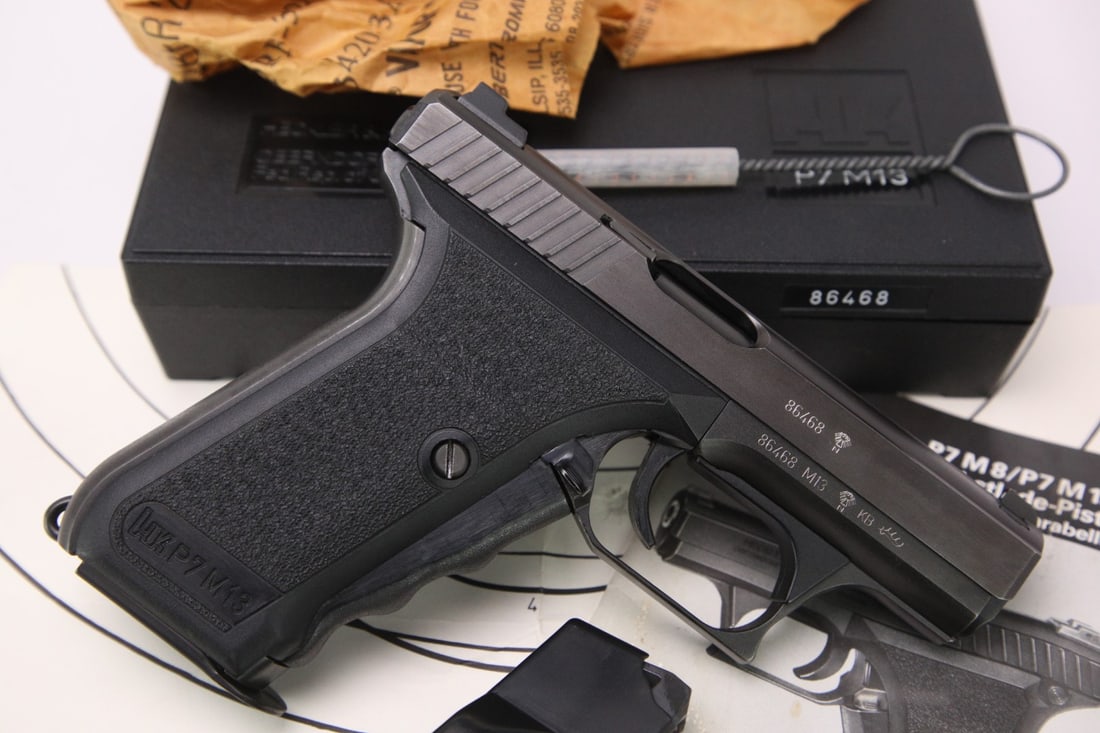 Heckler & Koch H&k Model P7m13 Double Stack 9mm Squeeze Cocker Pistol ...
