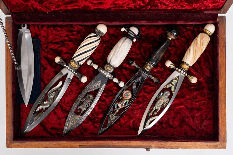 The Four Kachina's, Art Daggers By: Willie Rigney, Jim Ence, Billy Mace ...