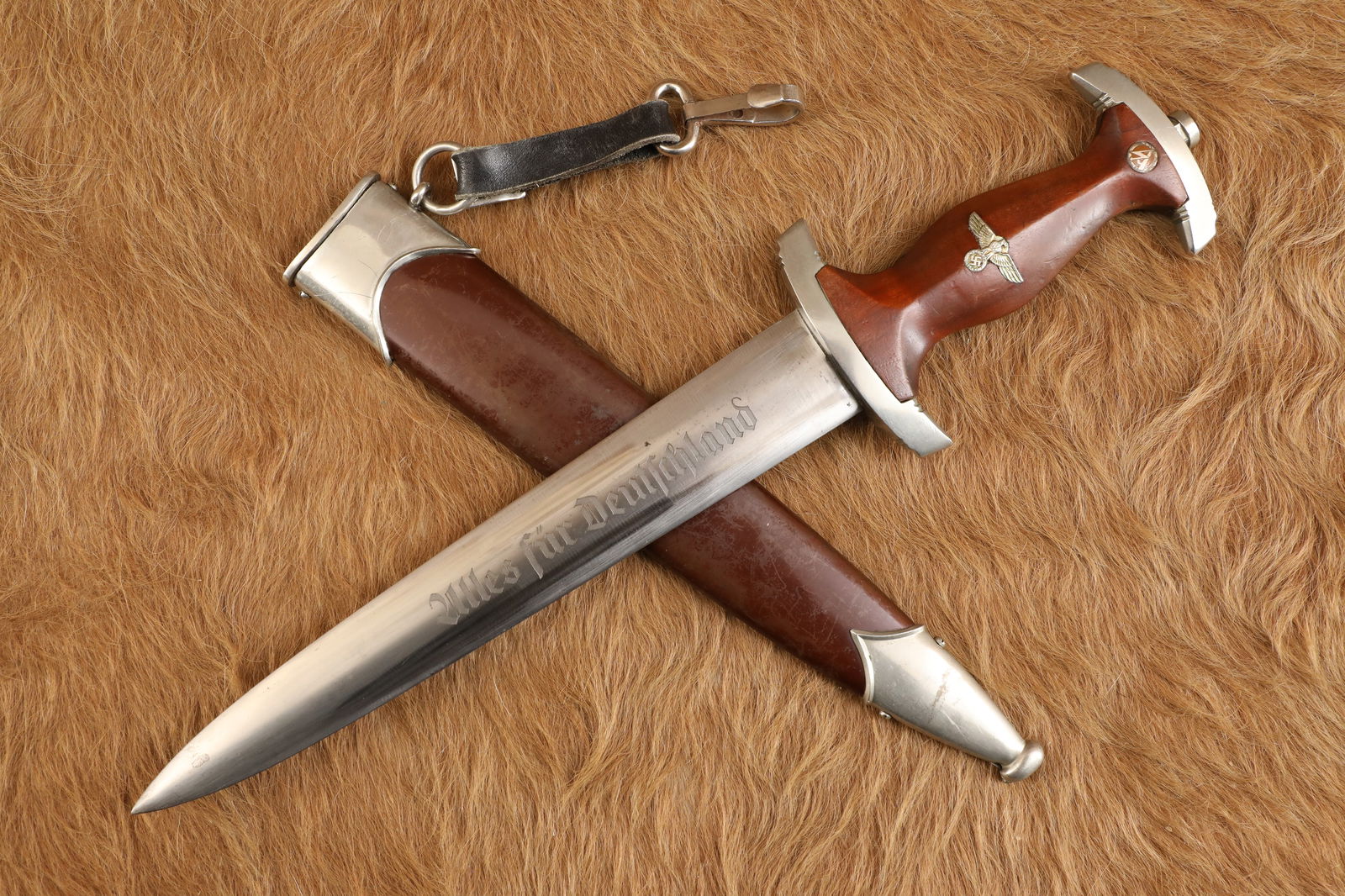 German Ww2 C. Linder Early Pre-rzm Sa Dress Dagger & Anodized Sheath ...