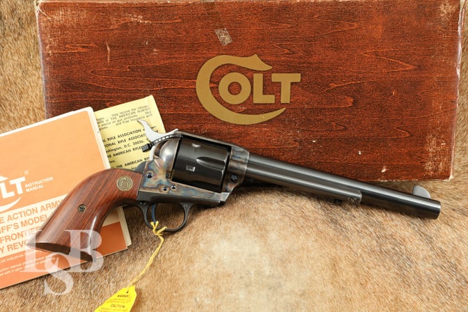 Colt Single Action Army Early 3rd Gen Saa 7.5” Blued & Case Colored .45 ...