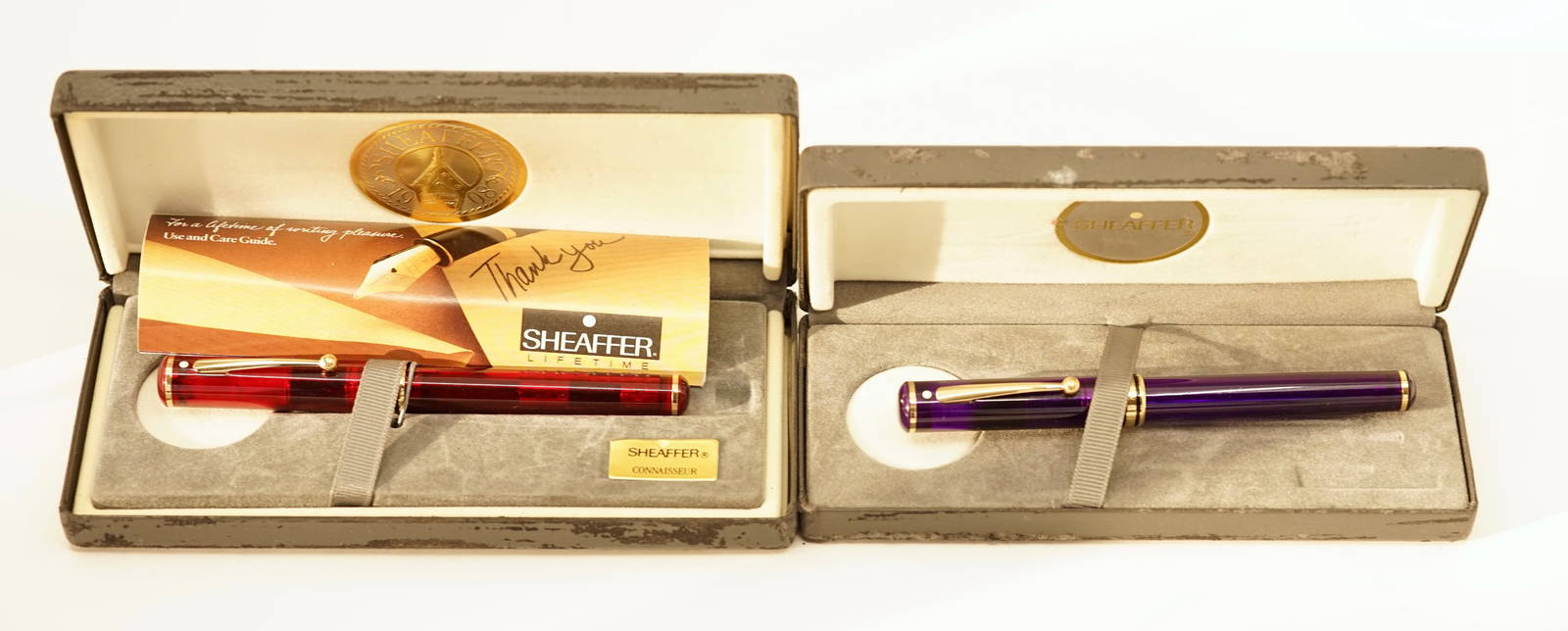 Sheaffer Levenger Connaisseur Sea Fountain Pens (2) Auction