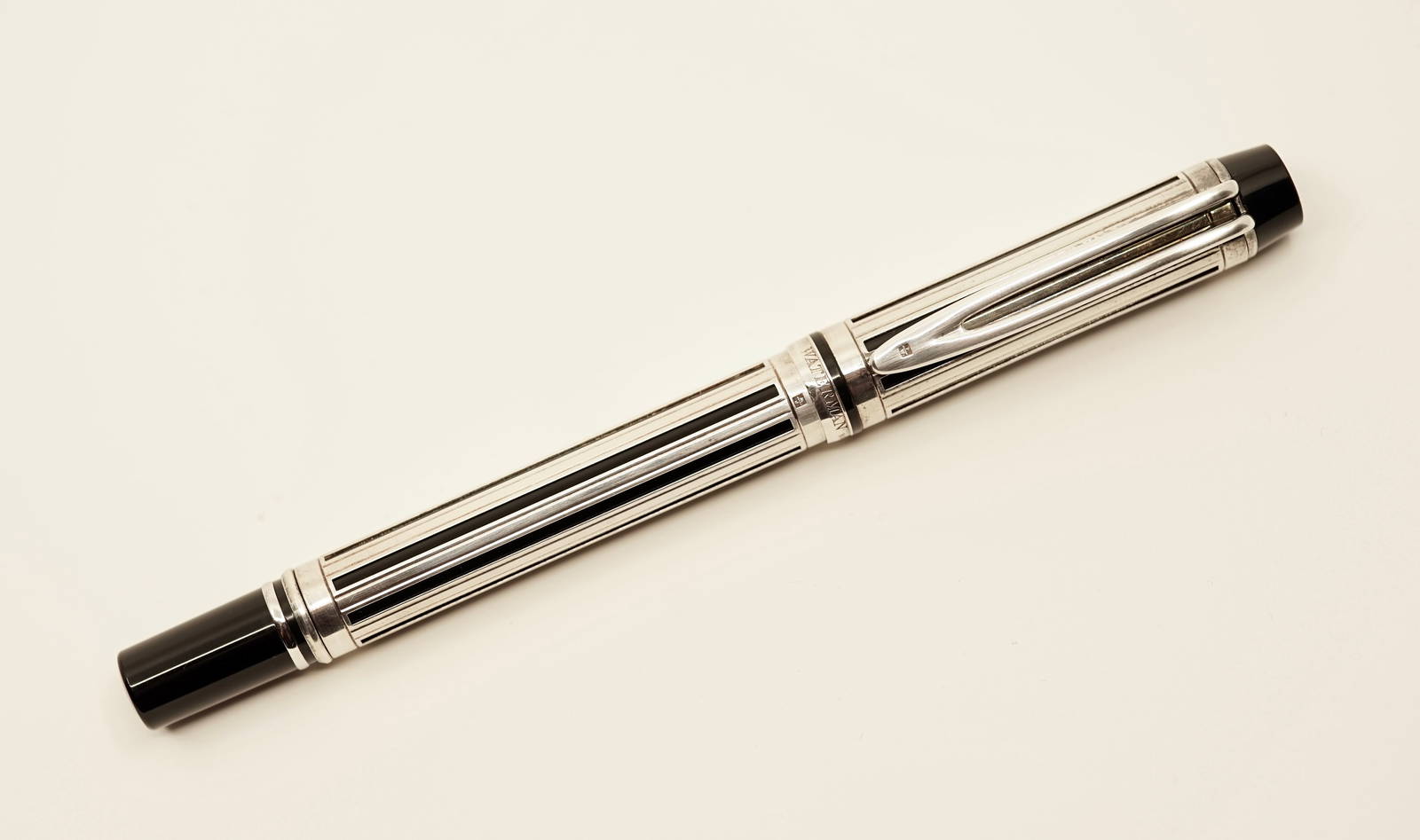 Waterman Night & Day Sterling Silver Fountain Pen, Boxed Auction