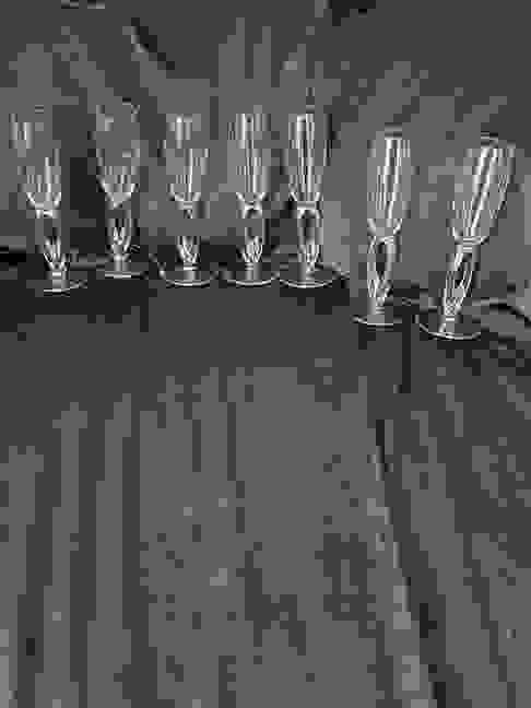 7 Fun Libbey Champagne Flutes In The Omega Pattern. Circa 1960's Auction