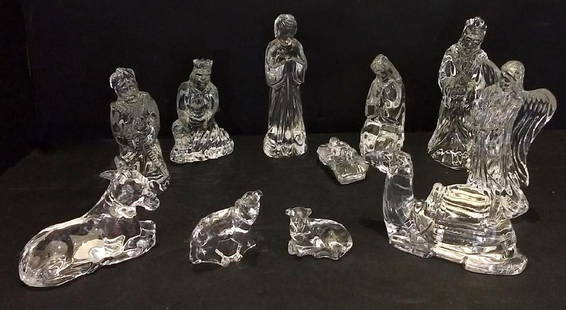 Mikasa Crystal Nativity Set.