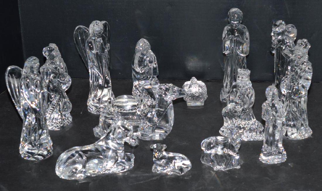 14 Waterford Crystal Nativity Figurines with Boxes