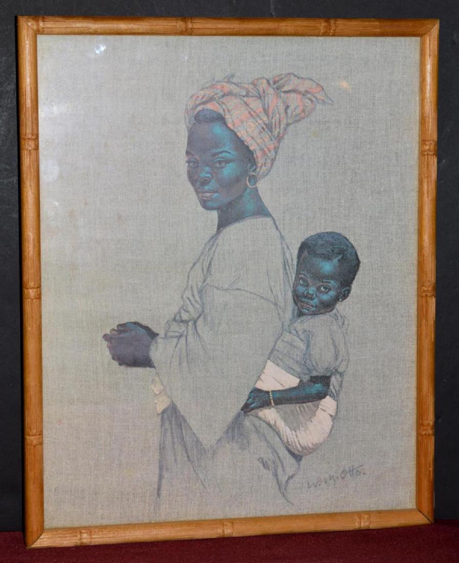 W. M. Otto 16 x 20" Framed Print of African Woman