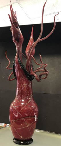 Christopher Morrison Hand Blown Art Glass Signed