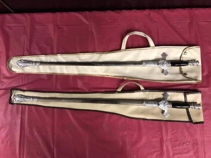 Pair Of Lynch & Kelly Ceremonial K Of C Swords