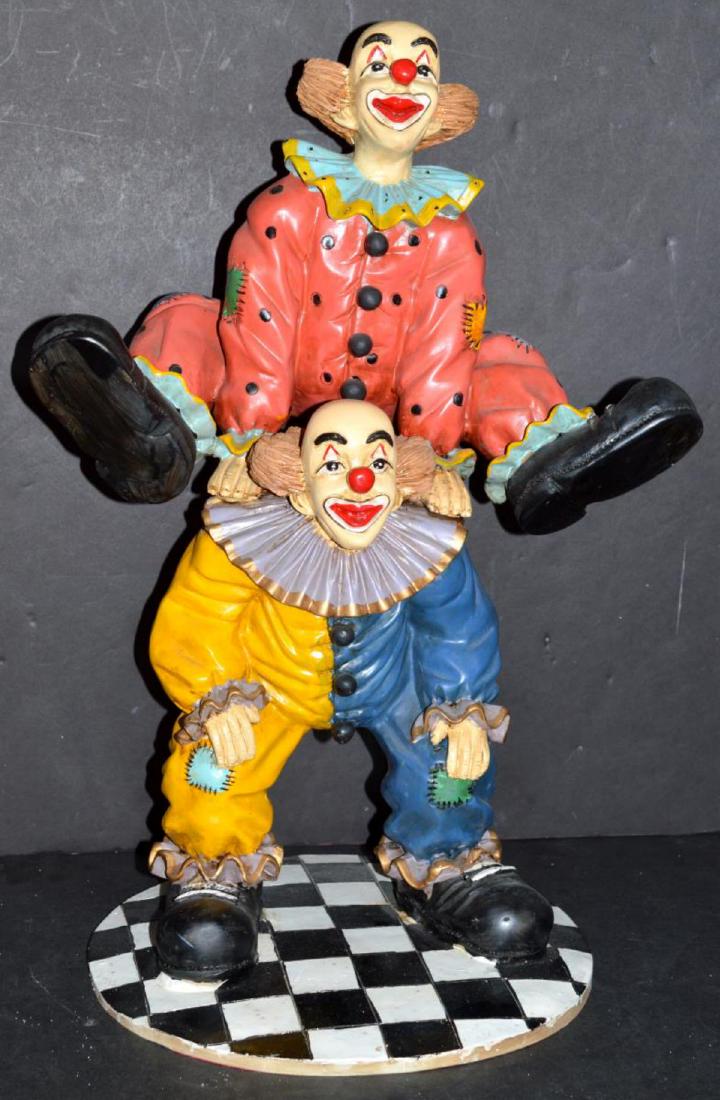 Jun Asilo Painted Vintage Clown Figures
