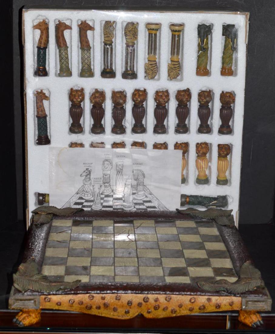 African Theme Chess Set. Composite Chess Set