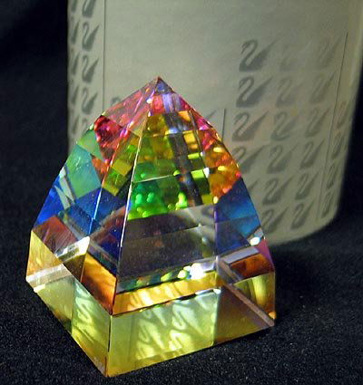 50: Swarovski Pyramid Paperweight with box - Oct 18, 2008 | Gulfcoast ...