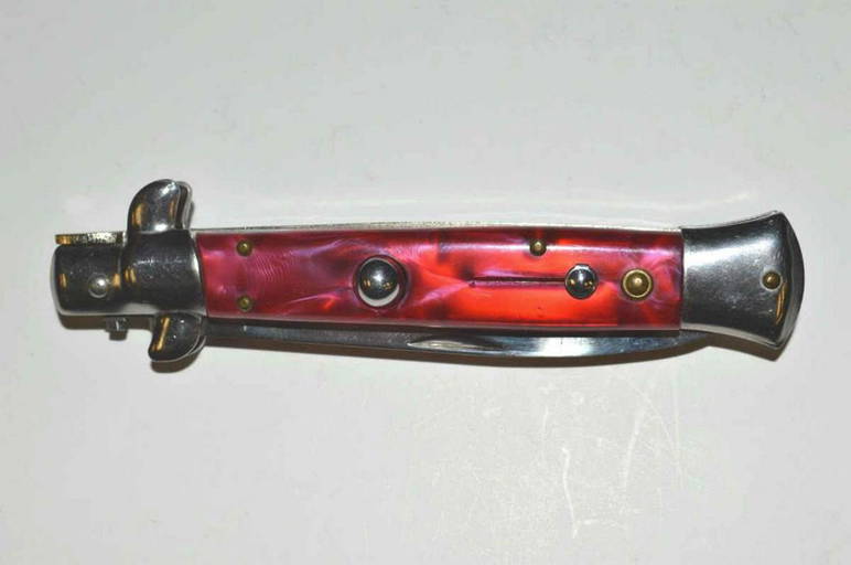 Vintage Soligen Switchblade Folding Knife 440