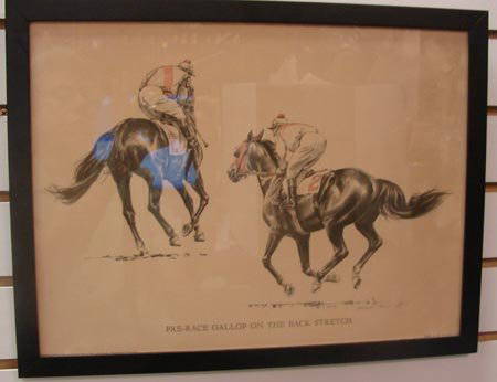 Robert Riger Lithograph Race Riding