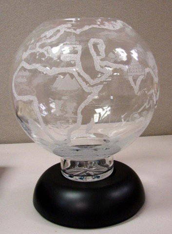 Huge Waterford Star Of Hope Globe Centerpiece Tim