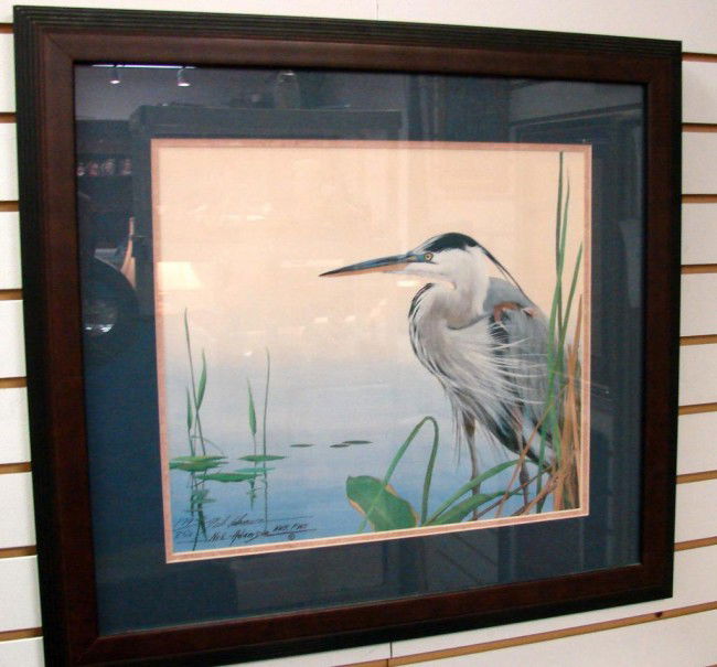 80A: Framed Ltd.Ed. Print Heron by Neil Adamson - Feb 12, 2011 ...