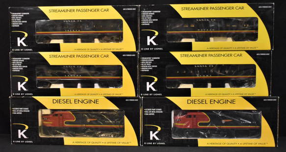 K Line O Gauge Lot Of 2 Midnight Chief Cars