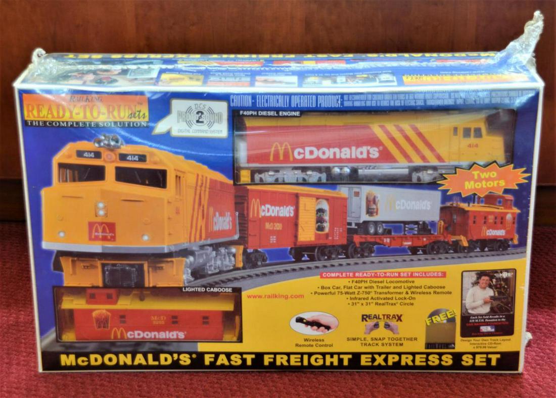 Rail King Mcdonald's Fast Freight Express Train Auction