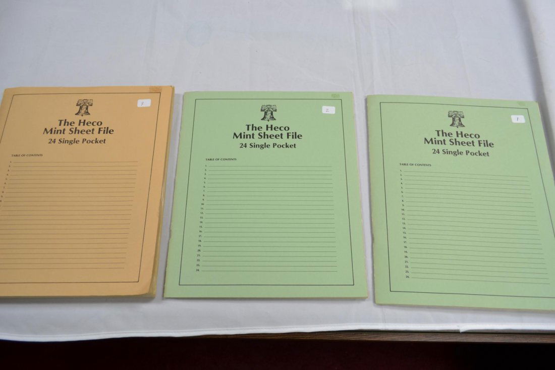 3 Mint Sheets Files Of U.s. Mint Sheets