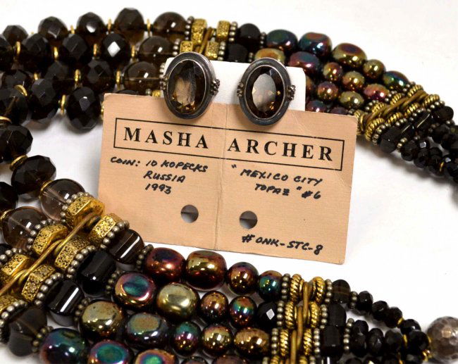 Masha Archer Smoky Topaz Necklace : Lot 185