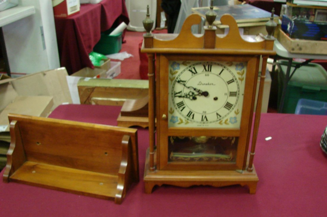 Daneker Vintage Mantle or Wall Clock