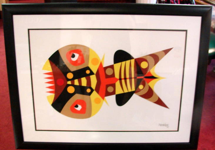 Original Cesar Manrique Geometric Fish