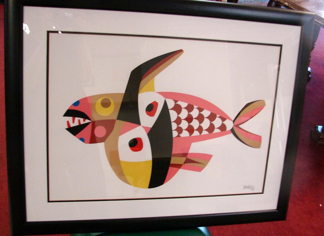 Original Cesar Manrique - Geometric Fish - Jun 15, 2013 | Gulfcoast ...
