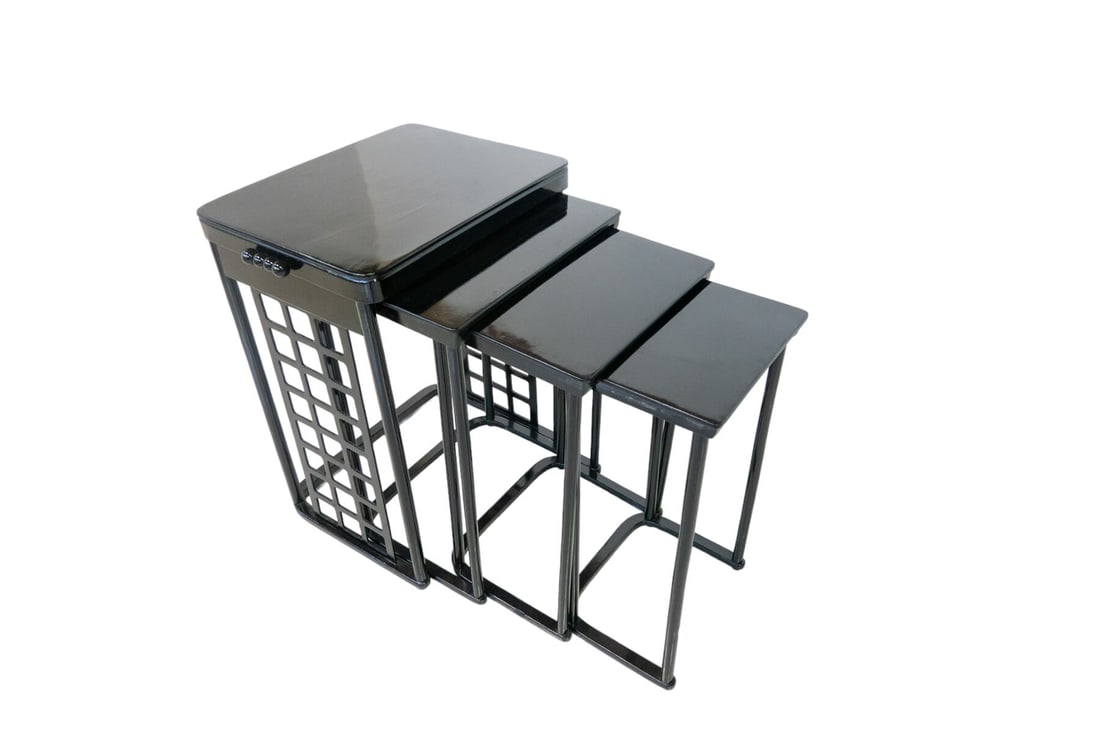 Vienna Secession Nesting Table By Josef Hoffmann - Austria C.1900 Auction