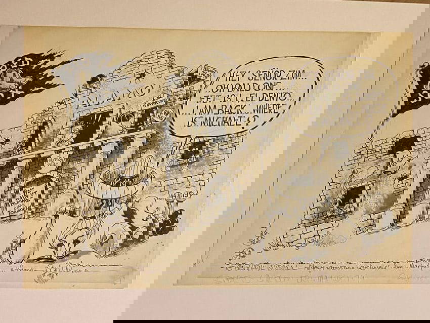 Phil Bissell Original Newspaper Comic Art Auction