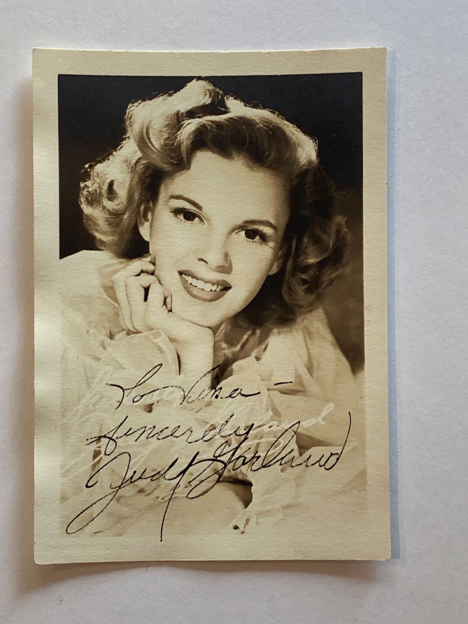 Judy Garland Autographed Photo