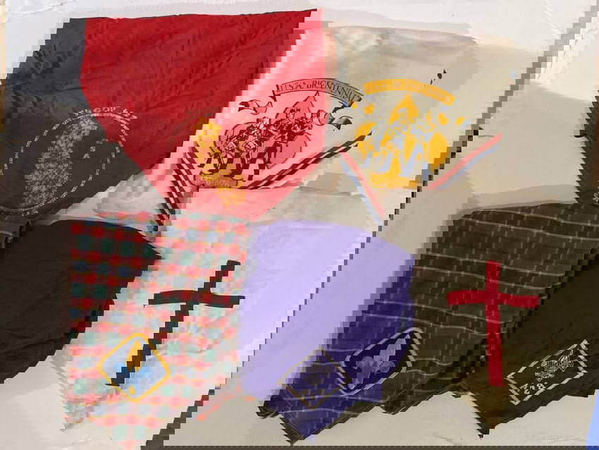 Boy Scouts Of America Vintage Handkerchief Lot Auction