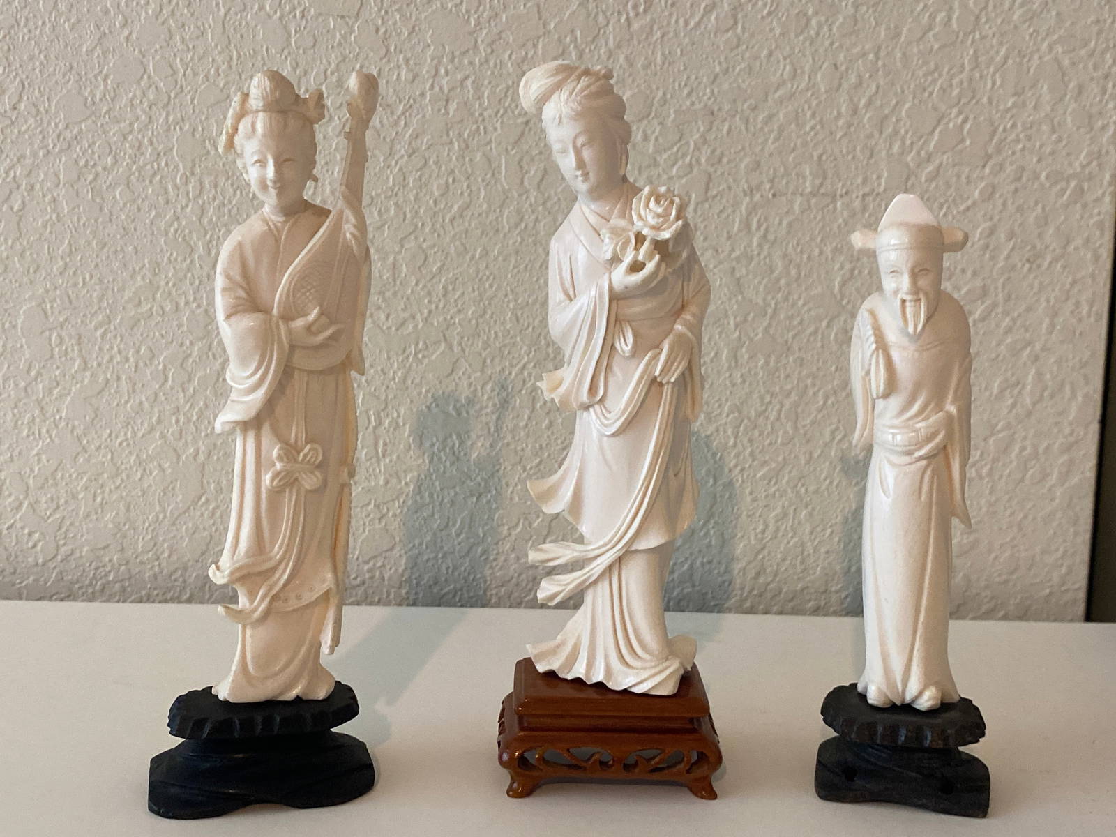 Antqiue Japanese Bone Statues Auction