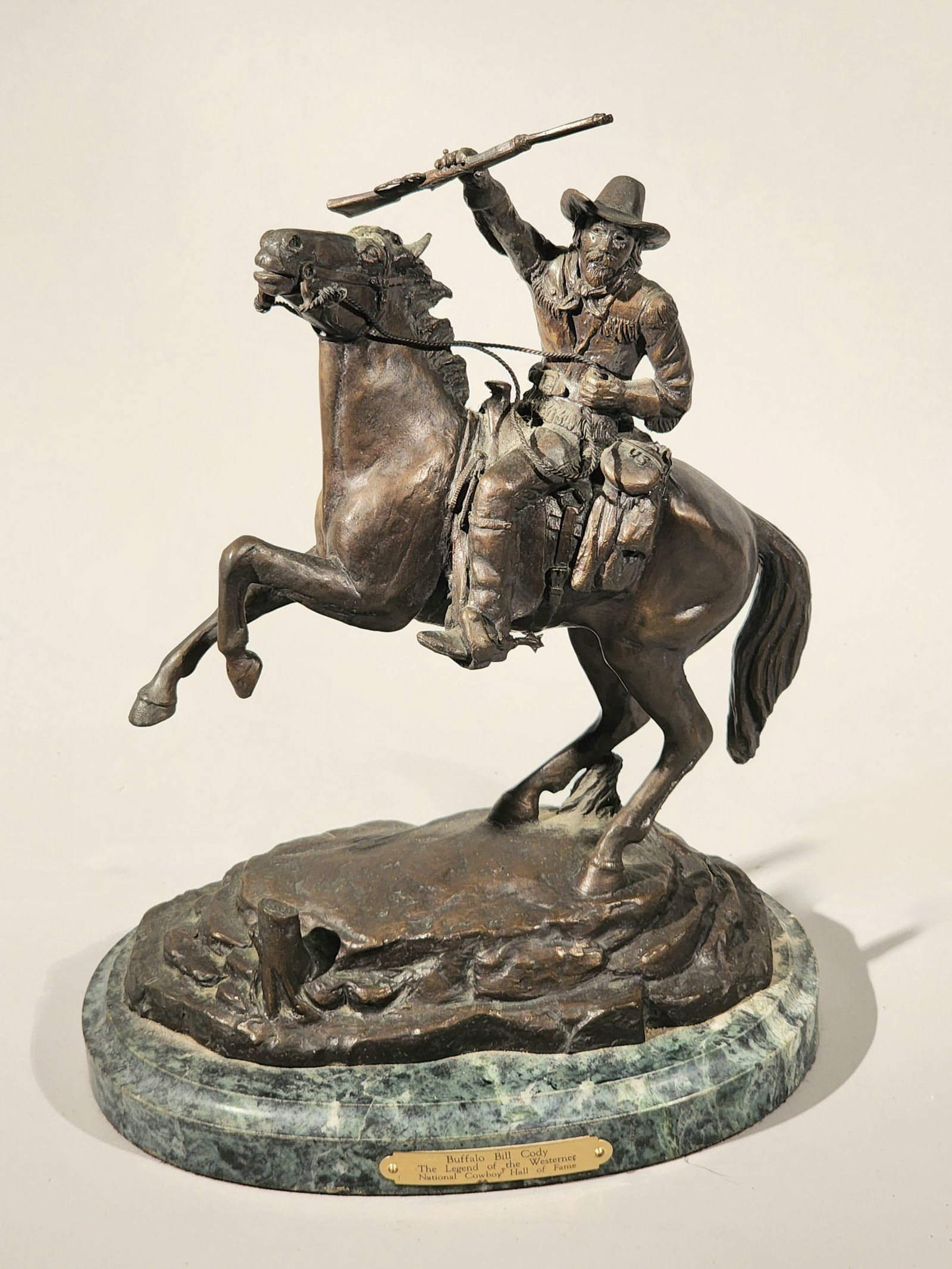 Buffalo Bill Cody Statue Marked National Cowboy Hall Of Fame Auction