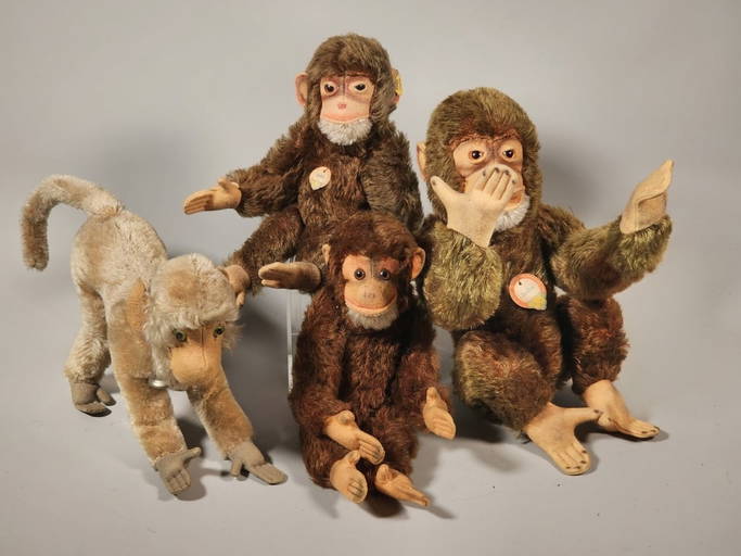 Group Of Steiff Monkeys 'jocko' And More