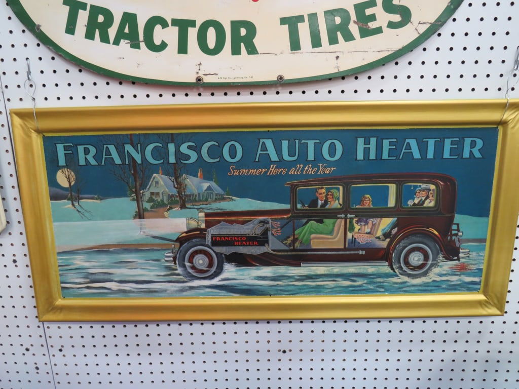 Francisco Auto Heater Sign Auction