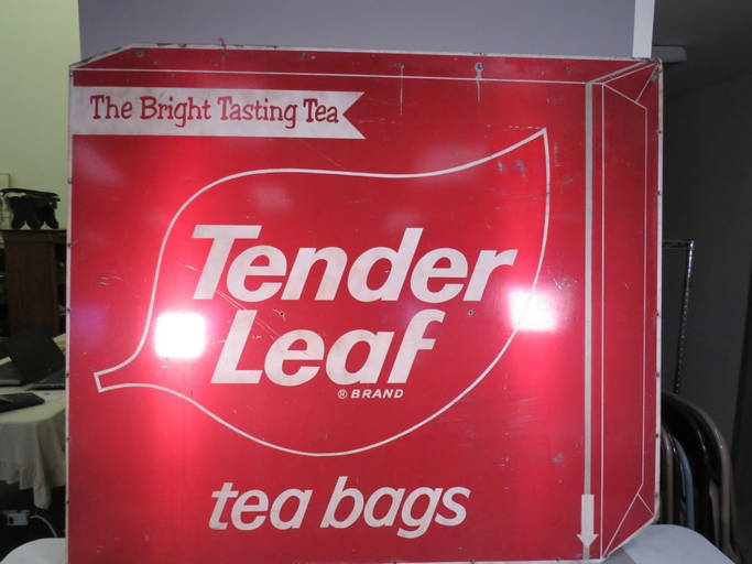 Tender Leaf Tea Bag Sign