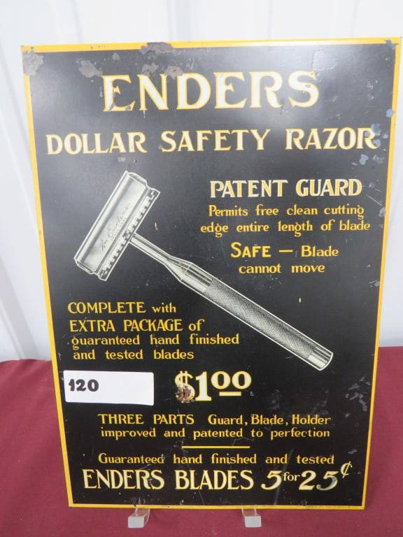 Enders Razors Store Counter Display Auction