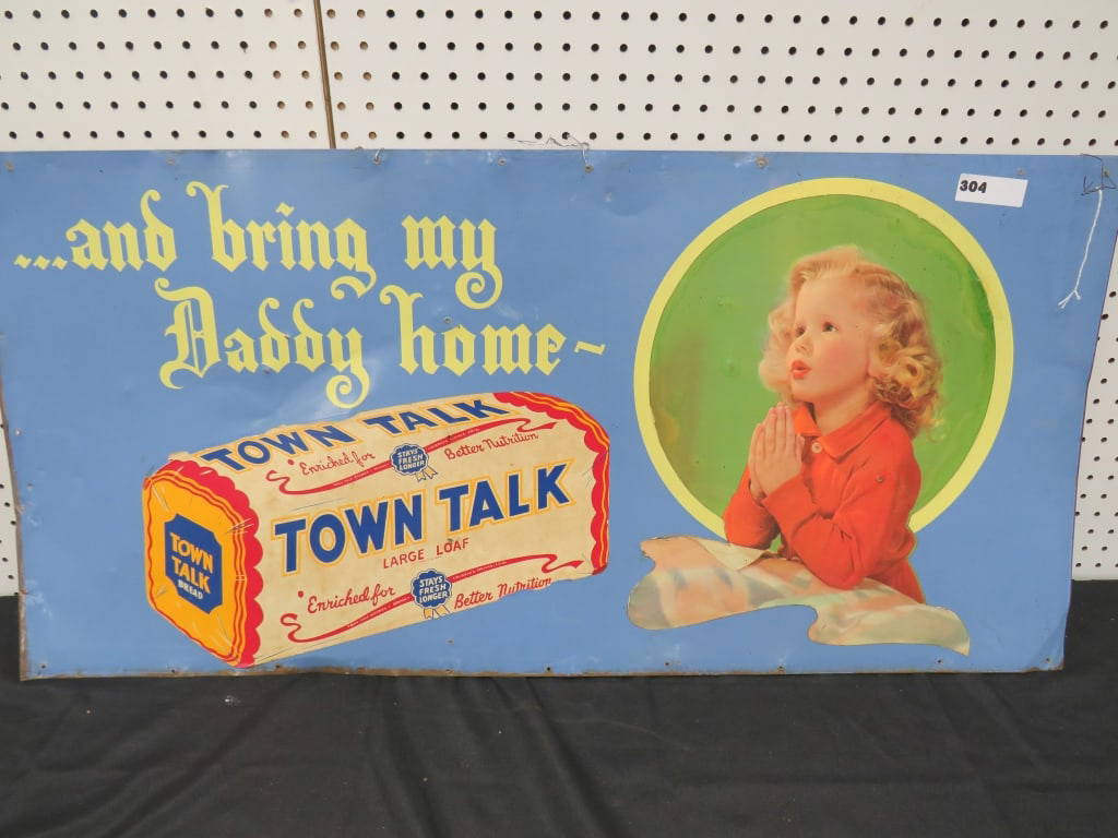 Town Talk Bread Sign Auction