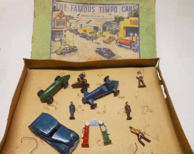 Timpo Famous Car Set With Original Box