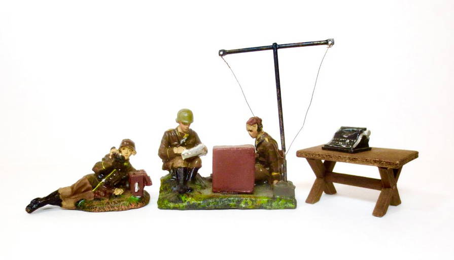 Elastolin Composition Ww2 German Signal Corps