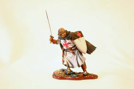 Medieval Templar Crusader Knight On Foot
