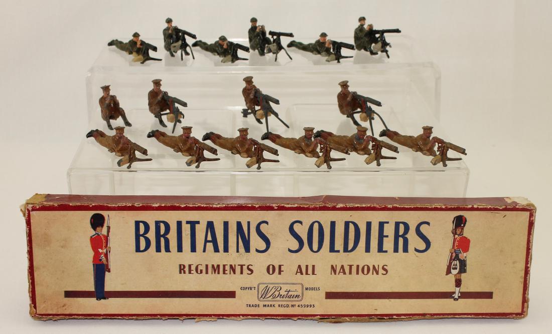Britains From Set #1318 Machine Gun Section