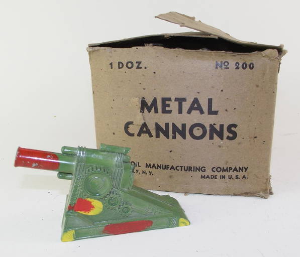 Manoil Factory Box #200 Metal Cannons
